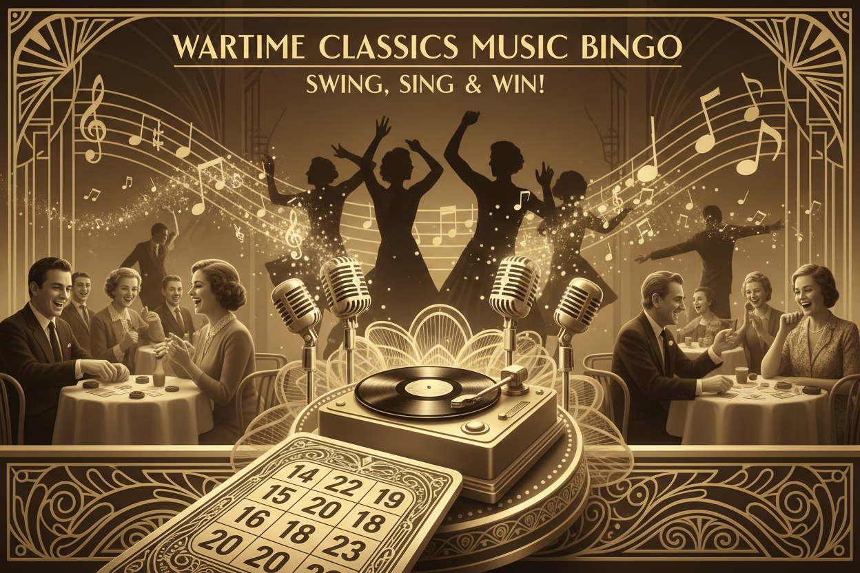 Wartime Music Bingo - 1940s VE Day Party Game | Boogie Bingo – Boogie ...