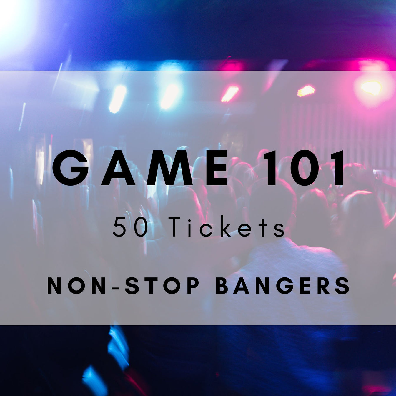 Game 101 | Non Stop Bangers | Boogie Bingo | Printable Music Bingo Tic ...