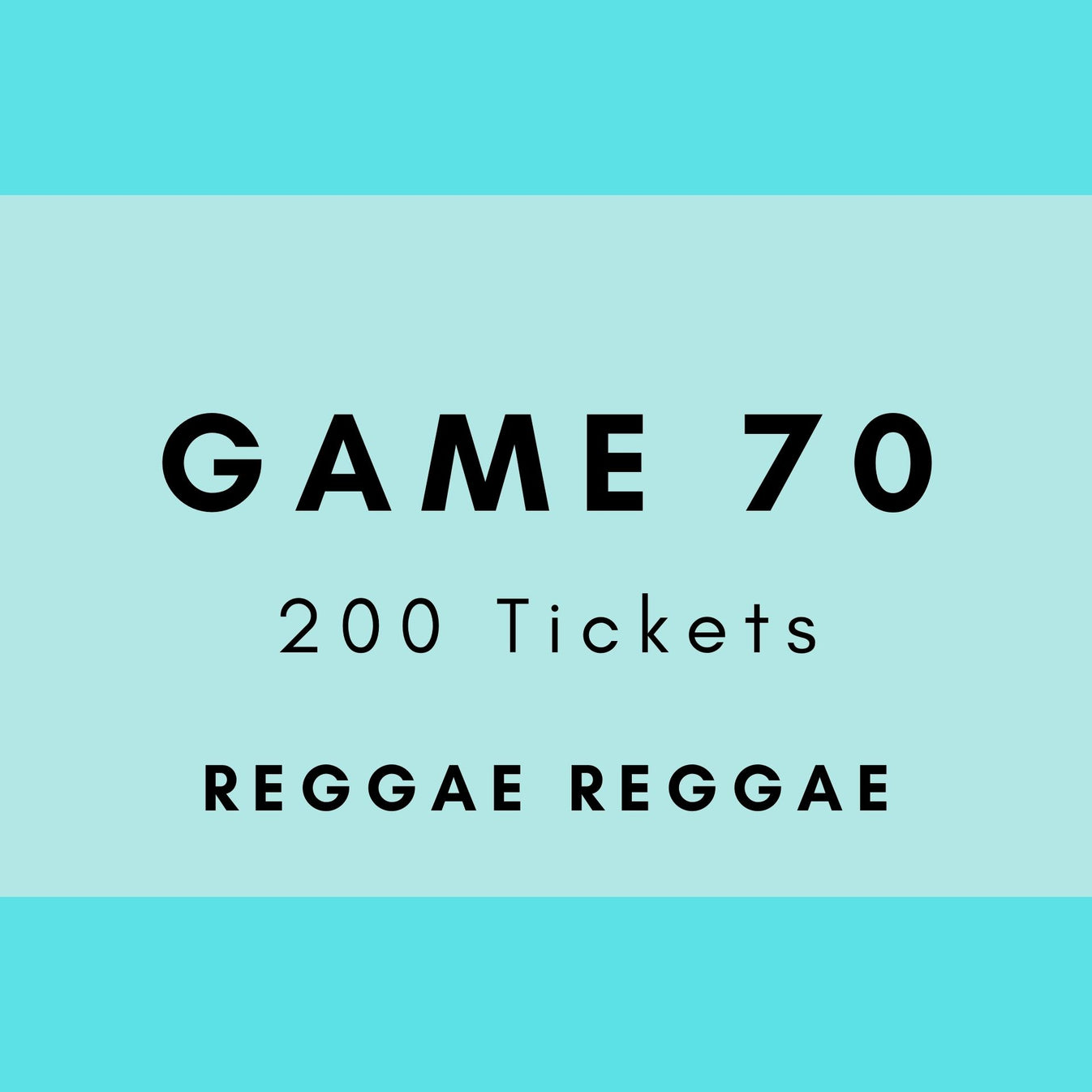 Game 70 | Reggae Reggae | Boogie Bingo | Printable Music Bingo Tickets ...